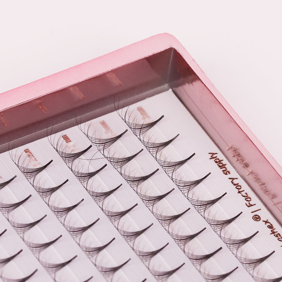 heat bonded Russian Volume Premade Fans Private Label 3-16D fans ...